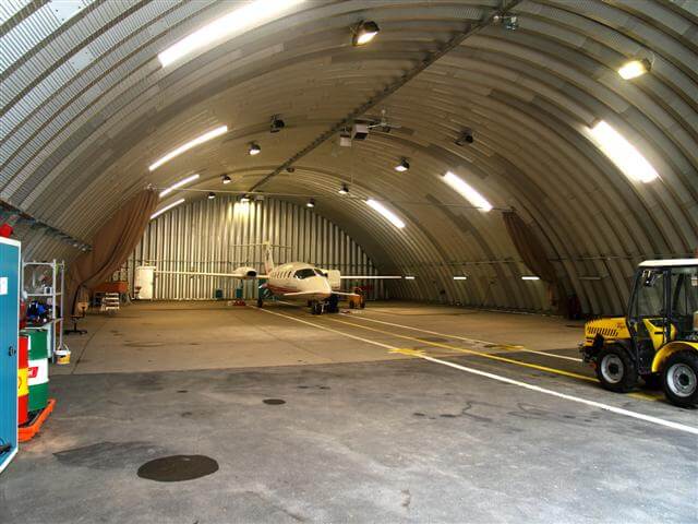 Aircraft hangars - large span hangars - quick and easy assembly